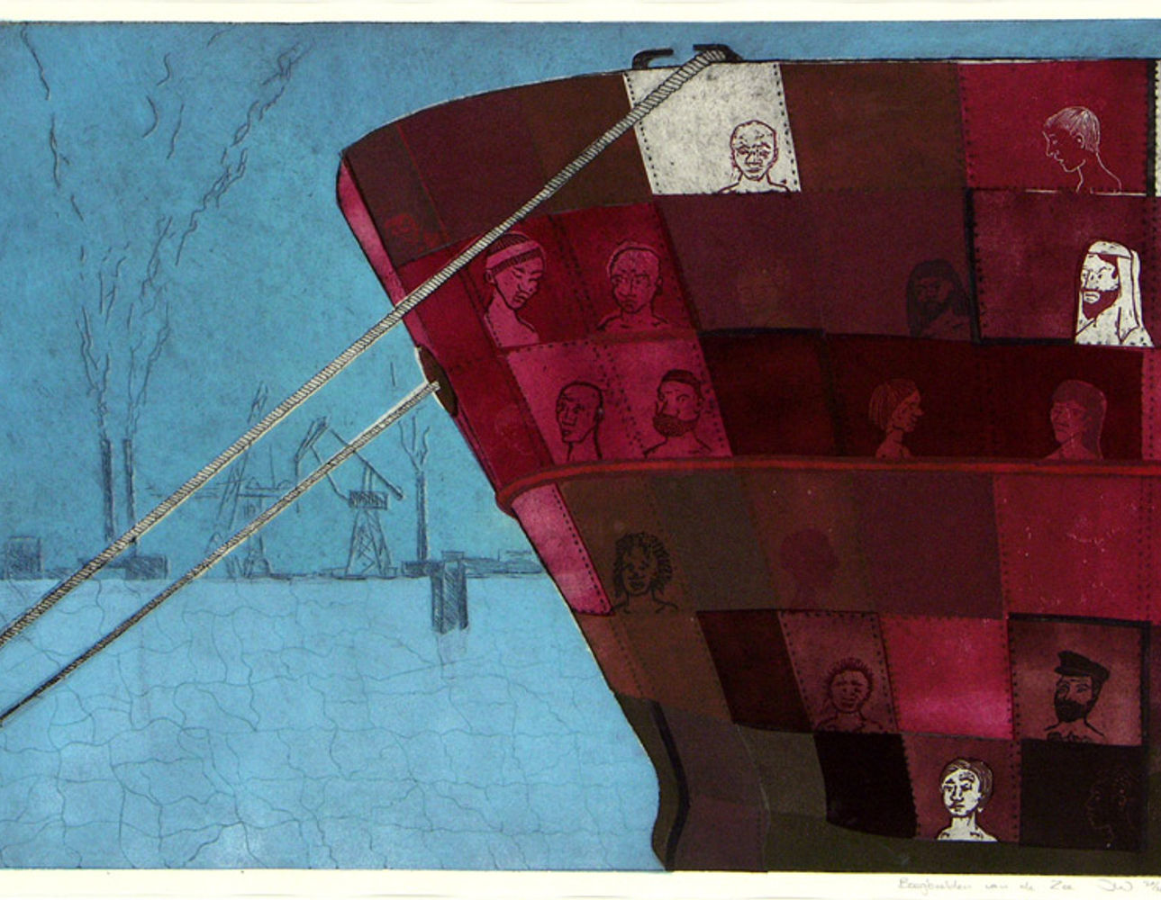 Boegbeelden van de zee